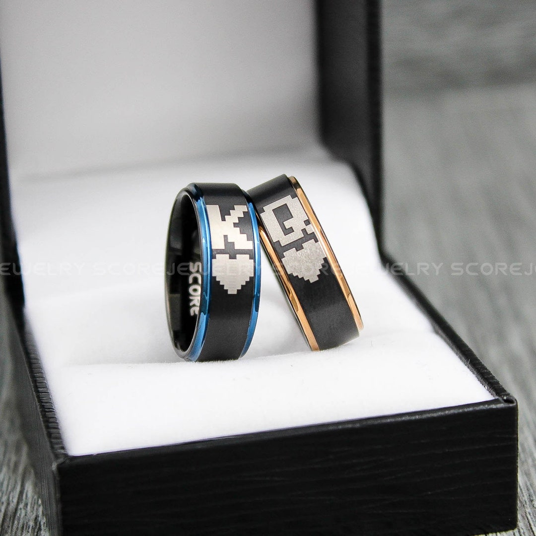 King and Queen Rings, King Queen Wedding Rings, 2 Piece Couple Set ...