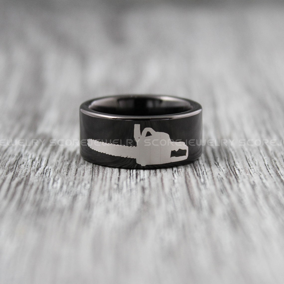 Chainsaw Ring, Saw Ring, Power Tools Ring, Construction Ring 10mm Black ...