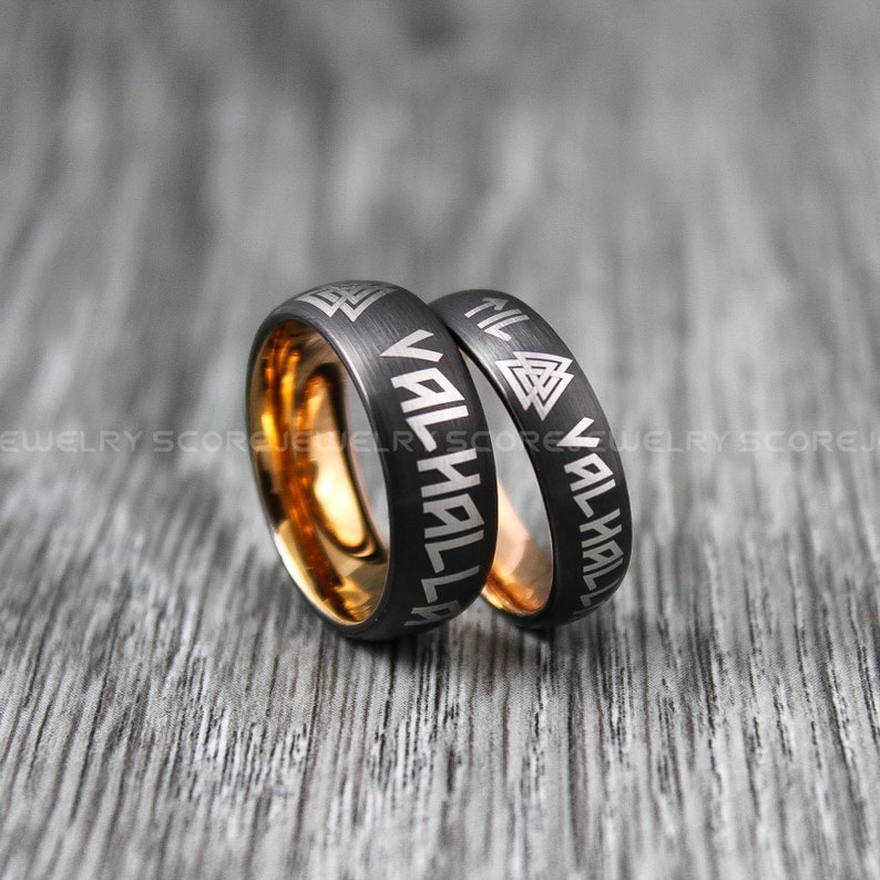 Til Valhalla Ring Til Valhalla Jewelry Viking Ring Black | Etsy