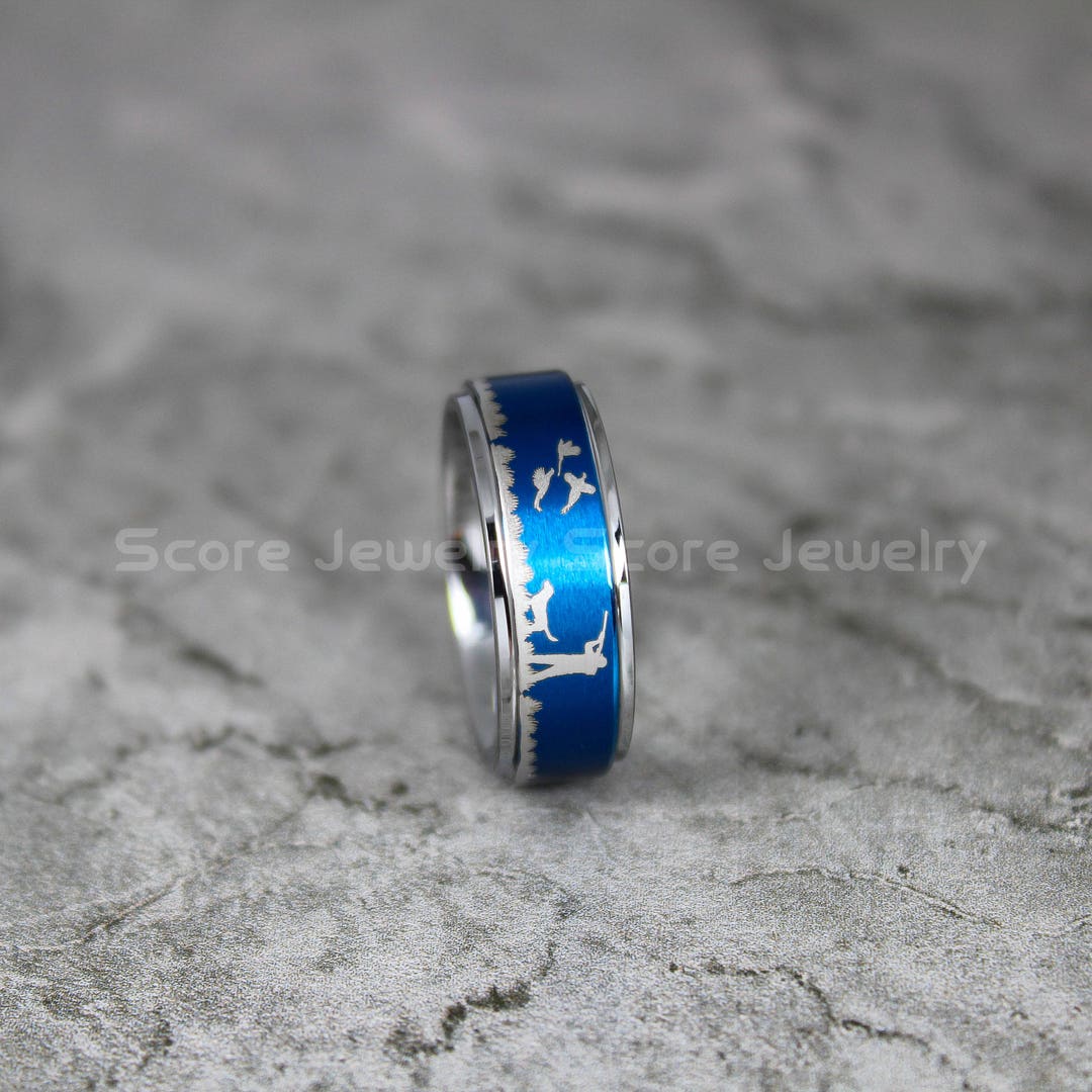 Pheasant Hunting Ring, Duck Hunting Ring, 8mm Tungsten Band Hunting ...
