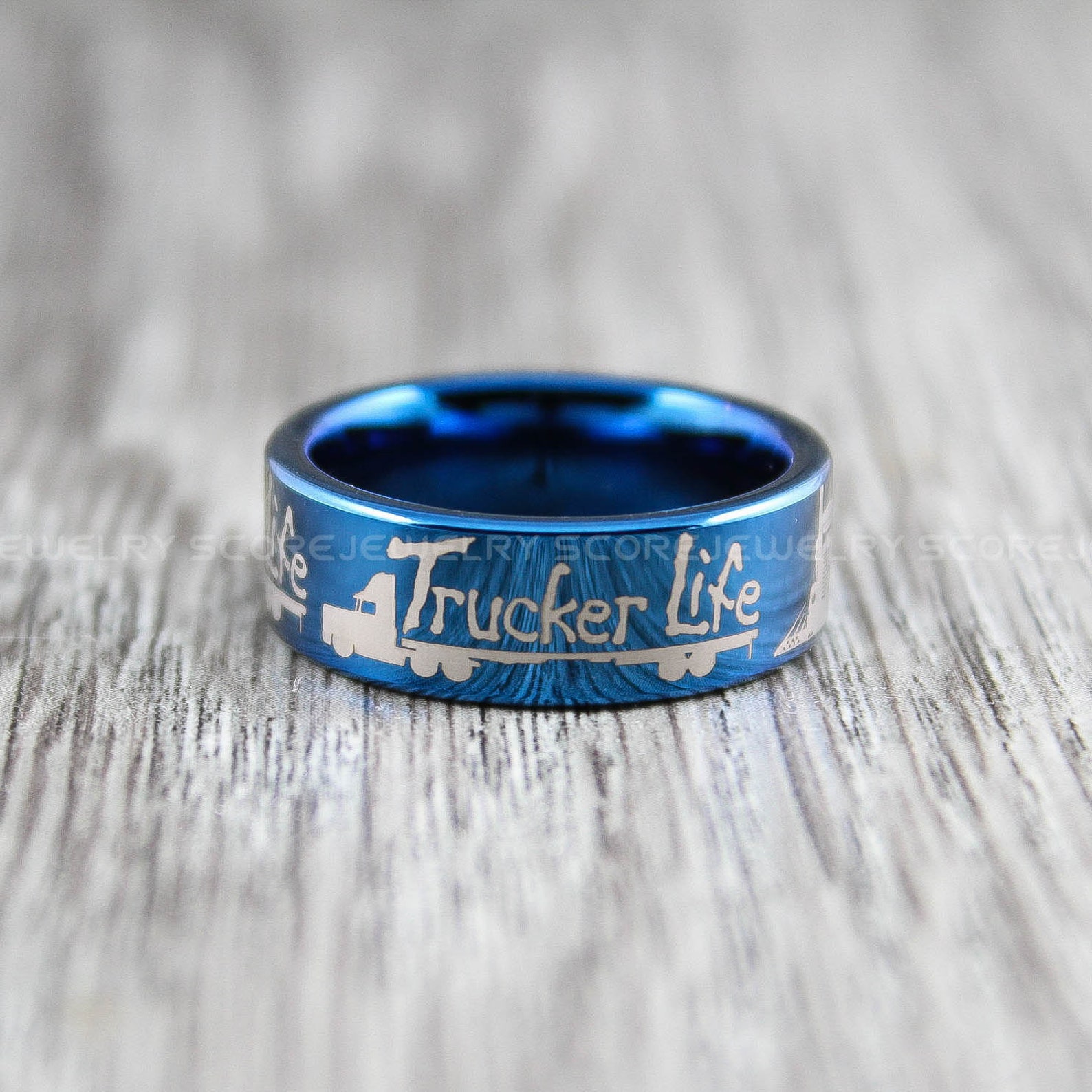 Trucker Ring, Trucker Life Ring, Truck Driver Ring, Trucker Jewelry ...