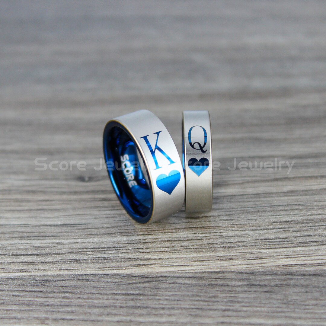 King Ring, Queen Ring, King and Queen Jewelry, Couple Rings, Couple ...