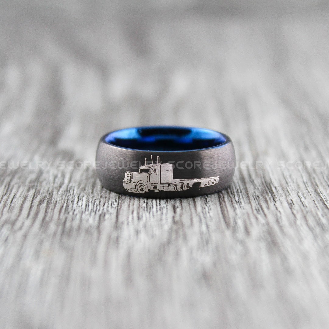 Truck Ring, Truck Driver Ring, Trucker Ring, Trucker Life Ring, Truck ...