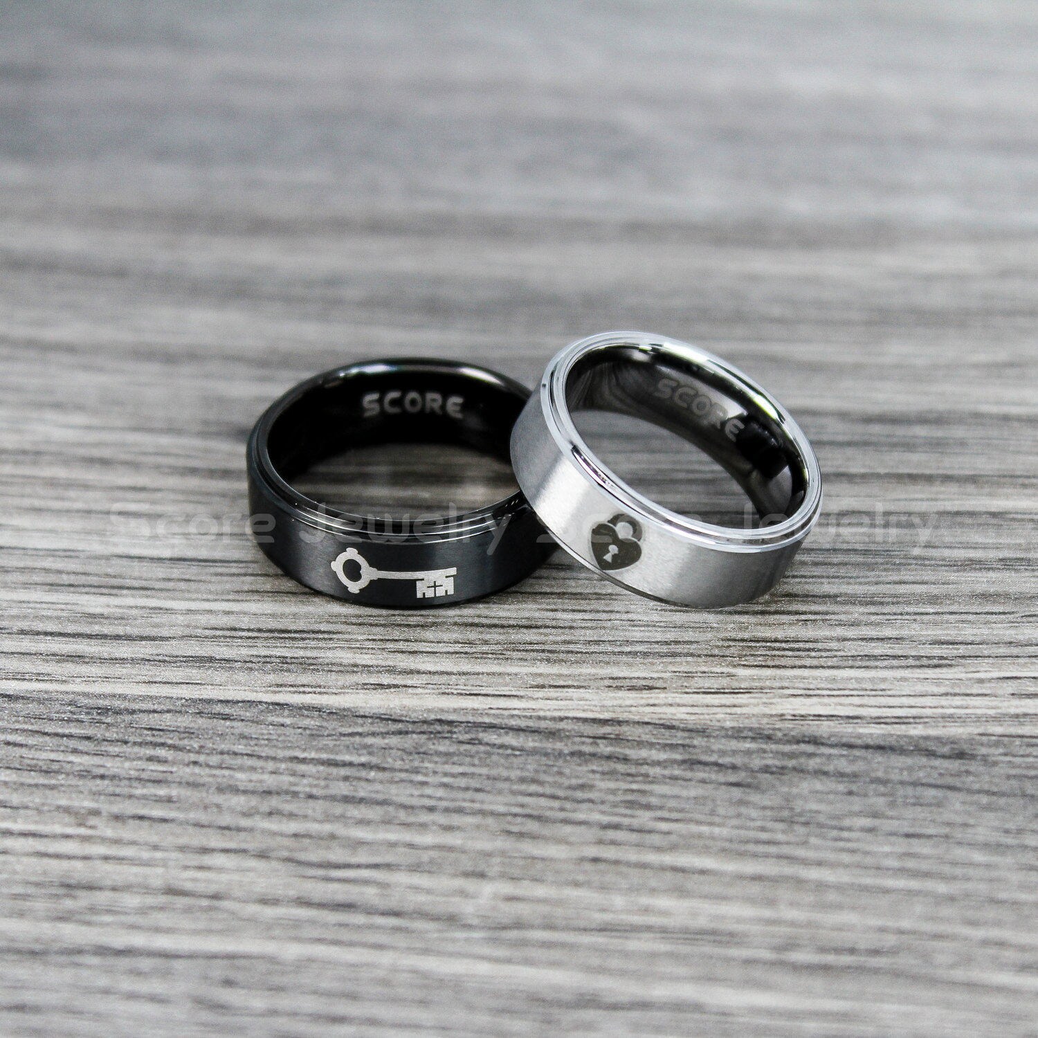 Wedding rings lock and key store