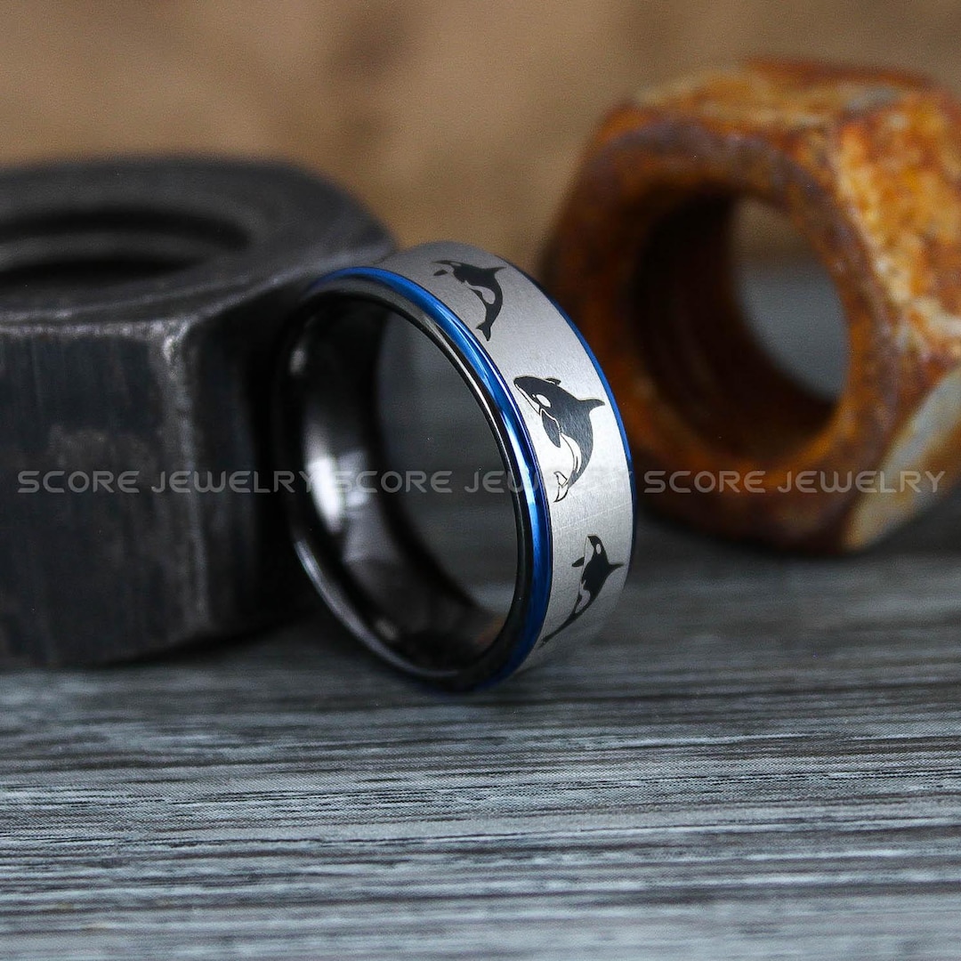 Orca Ring, Whale Tail Ring, Orca Jewelry, Killer Whale Ring, Mermaid ...