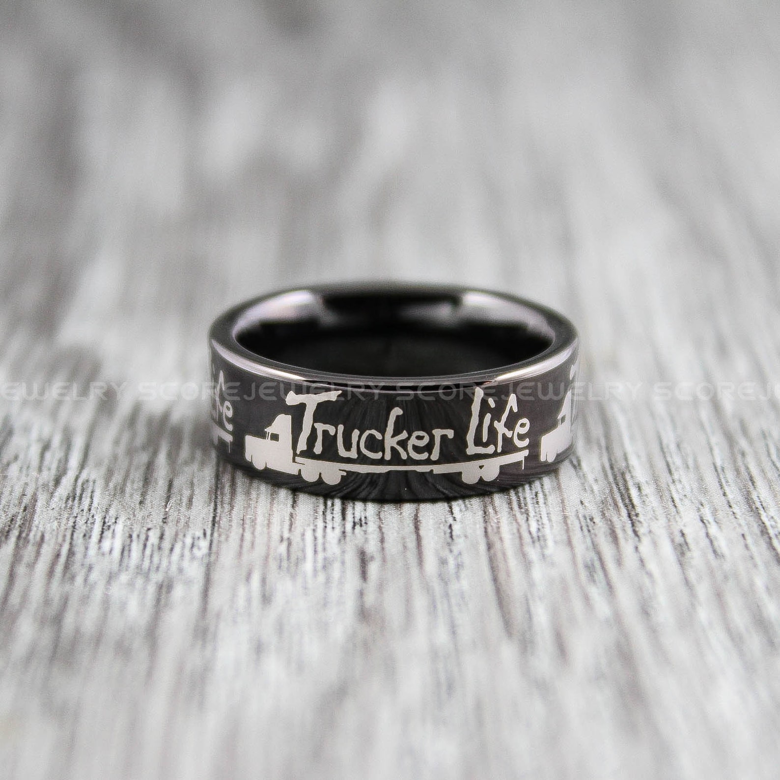 Trucker Ring, Trucker Life Ring, Truck Driver Ring, Trucker Jewelry ...