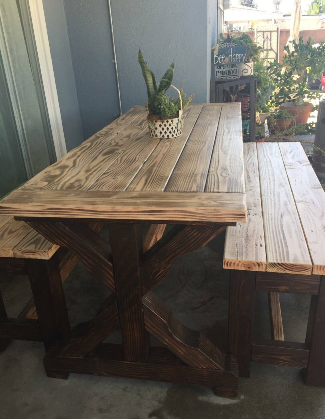 Rustic Patio Table, Rustic Dining Table, Rustic Table, Outdoor ...