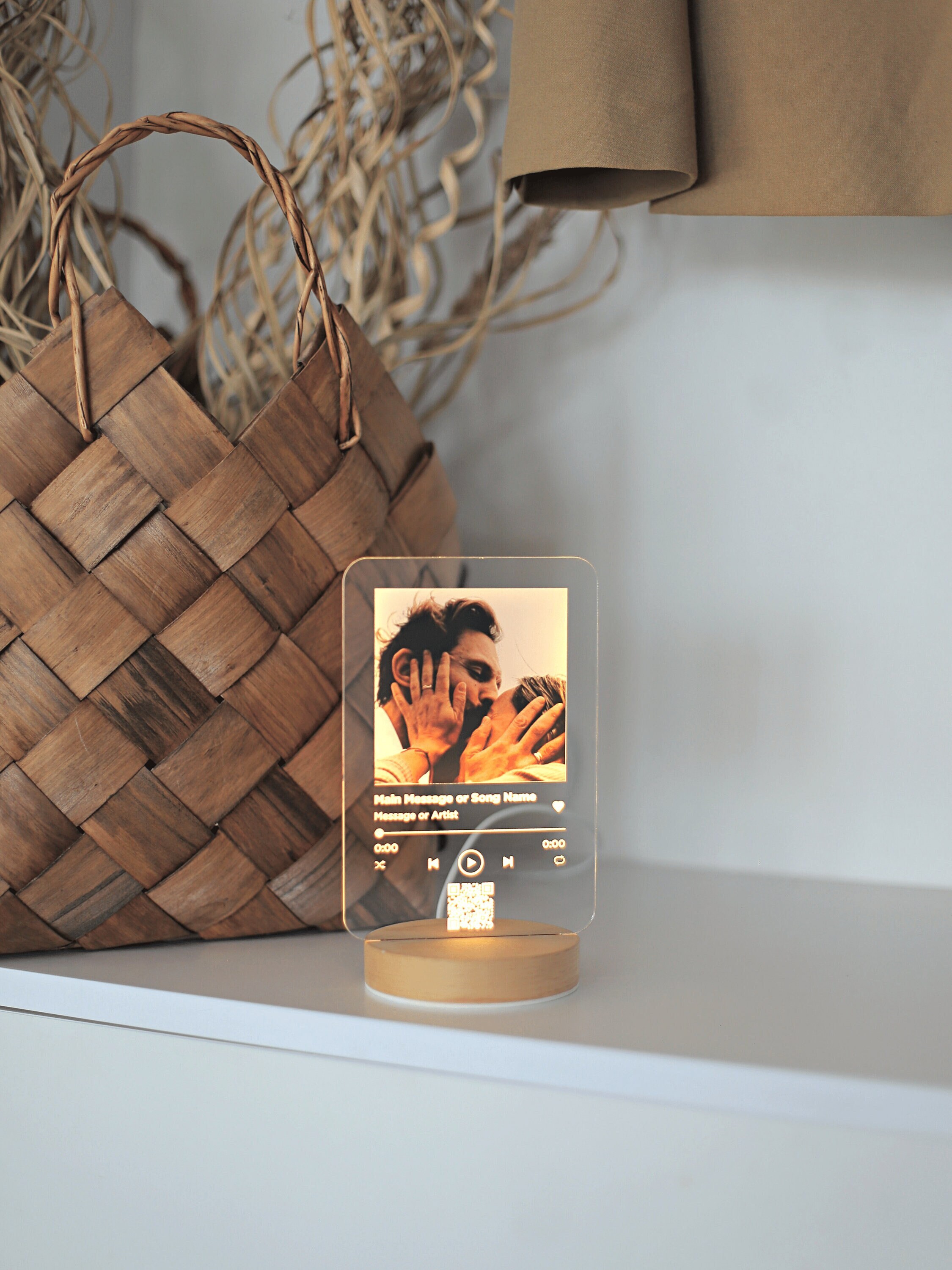 Spotify Code Lamp - Etsy