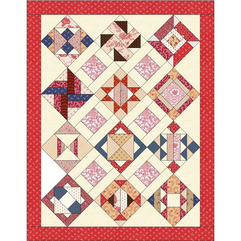 12 Days - 12 Blocks - 1 Quilt Pattern/download - Etsy