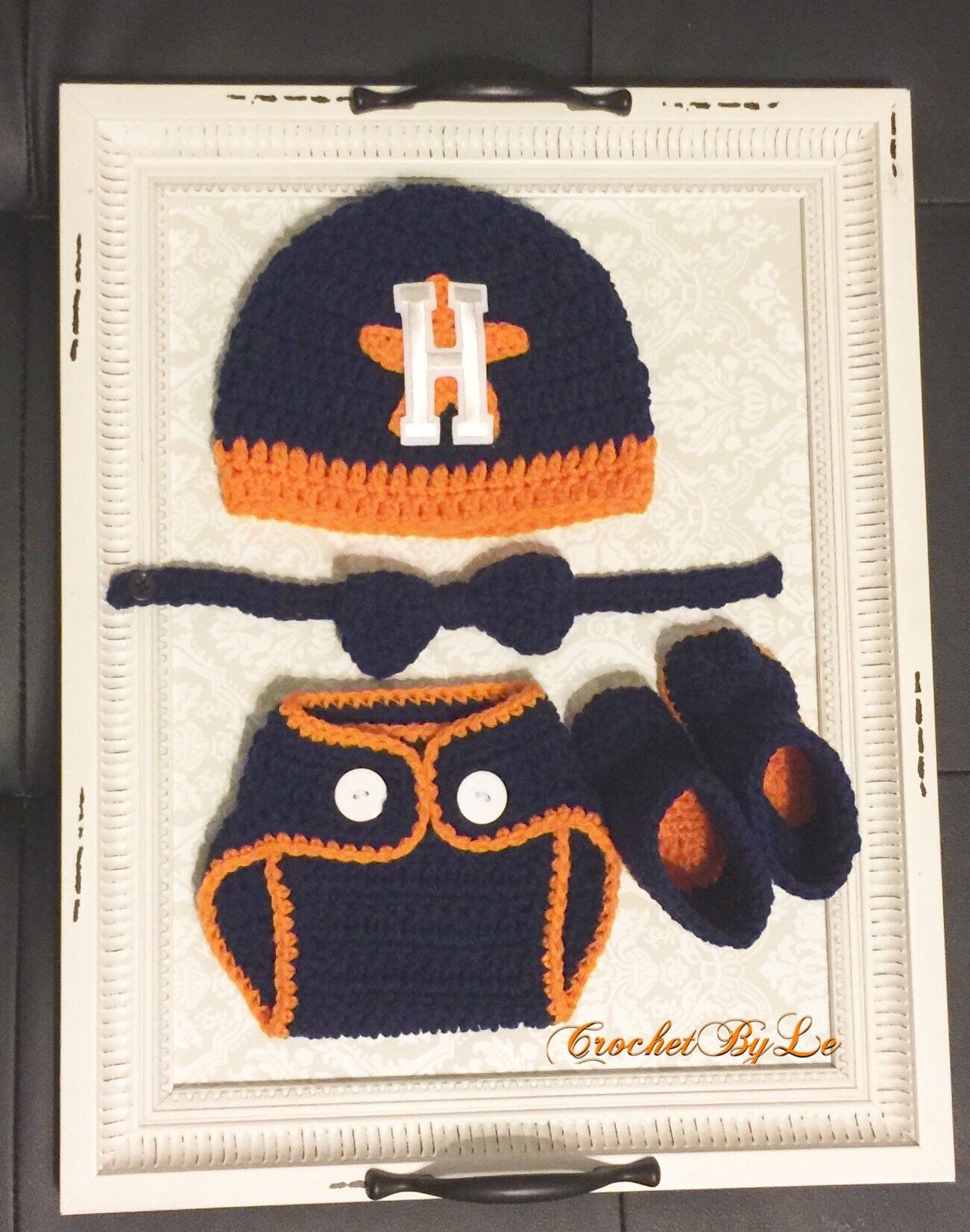 Crochet Astros Baseball Baby Outfit hat Diaper Cover and - Etsy