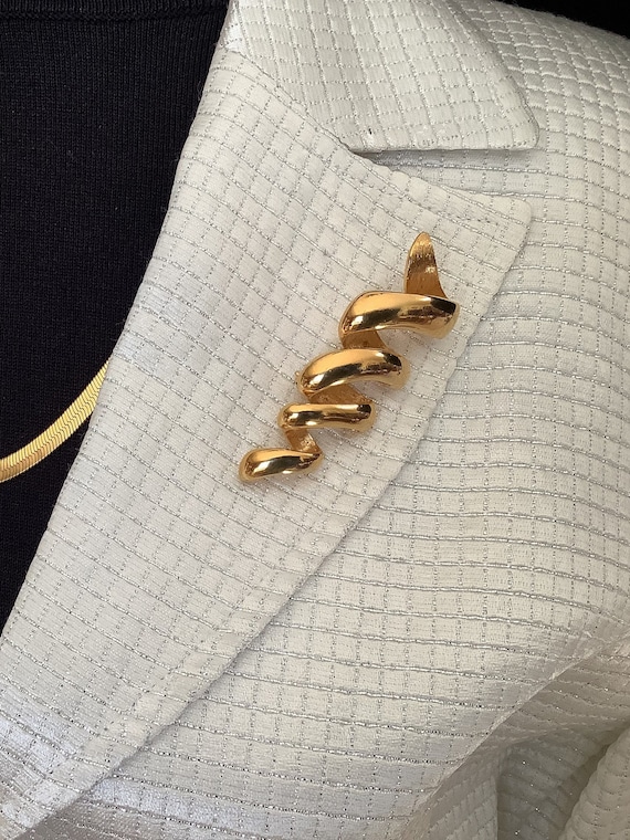 Monet Swirl Brooch - Gem