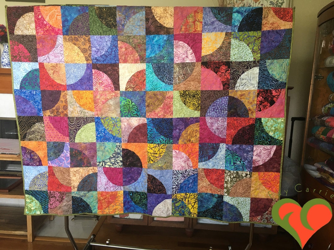 Beautiful Batik Bed-sized Quilt-comfort Quilt-throw Quilt-sofa Quilt ...
