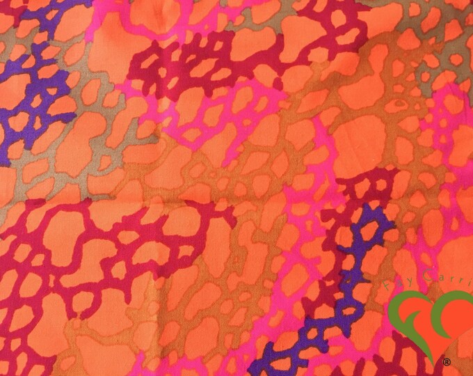 Kaffe Fassett Collective Brandon Mably Moss Red Fabric BM68. Fat ...