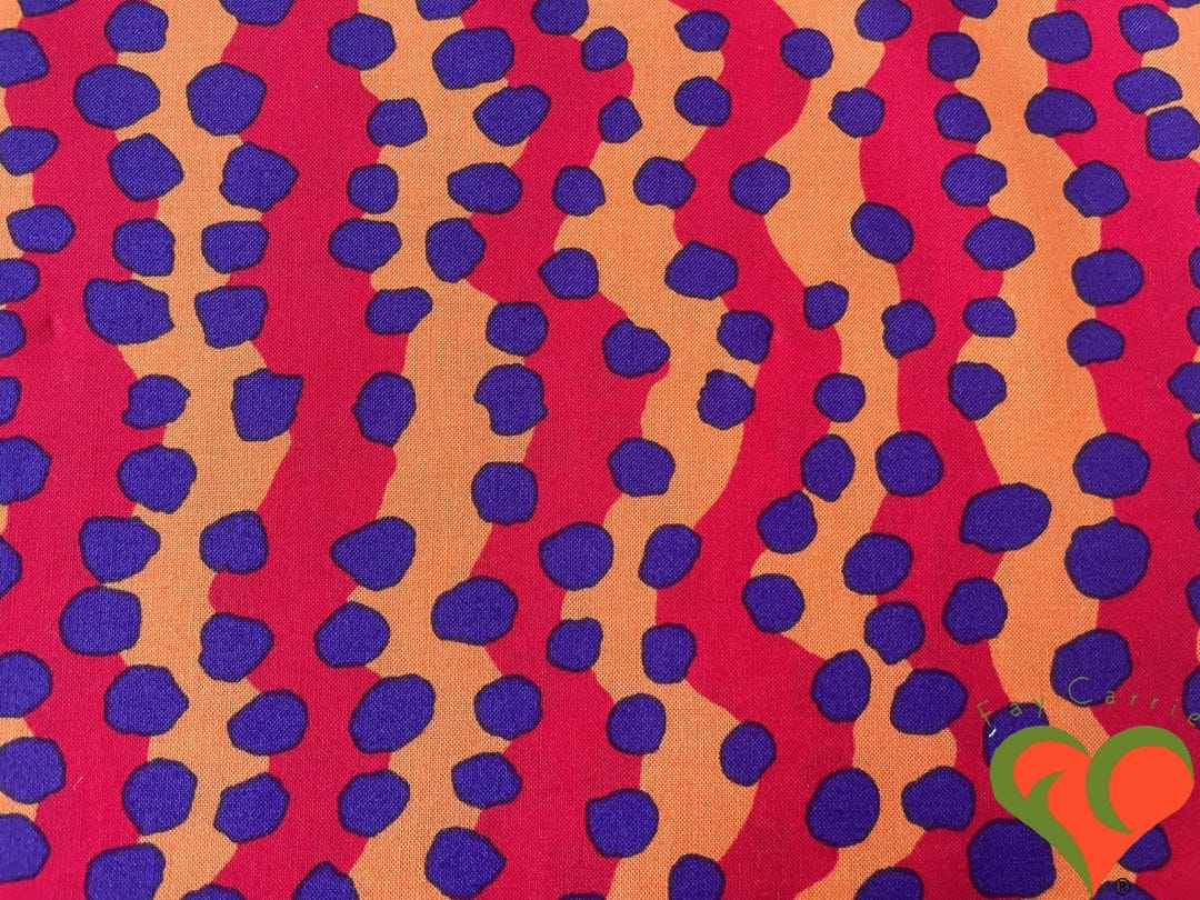 Kaffe Fassett Collective Brandon Mably Bubble Stripe Red Fabric BM82 ...