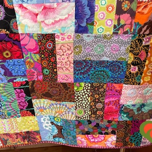 Glorious Color Kaffe Fassett Quilt. Twin/full Bed Sized Quilt-comfort ...