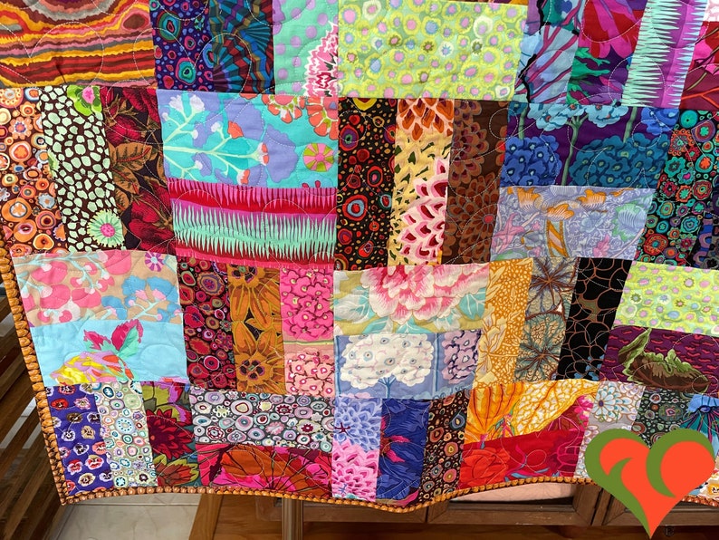 Glorious Color Kaffe Fassett Quilt. Twin/full Bed Sized - Etsy