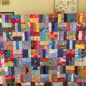 Glorious Color Kaffe Fassett Quilt. Twin/full Bed Sized Quilt-comfort ...