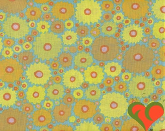 Early Kaffe Fassett Floating Flowers Blue Fabric GP56. Fat Quarter ...
