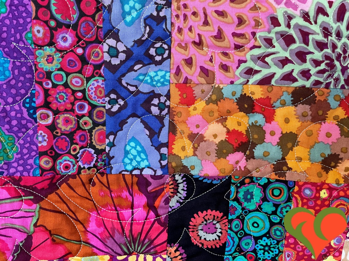 Glorious Color Kaffe Fassett Quilt. Twin/full Bed Sized - Etsy