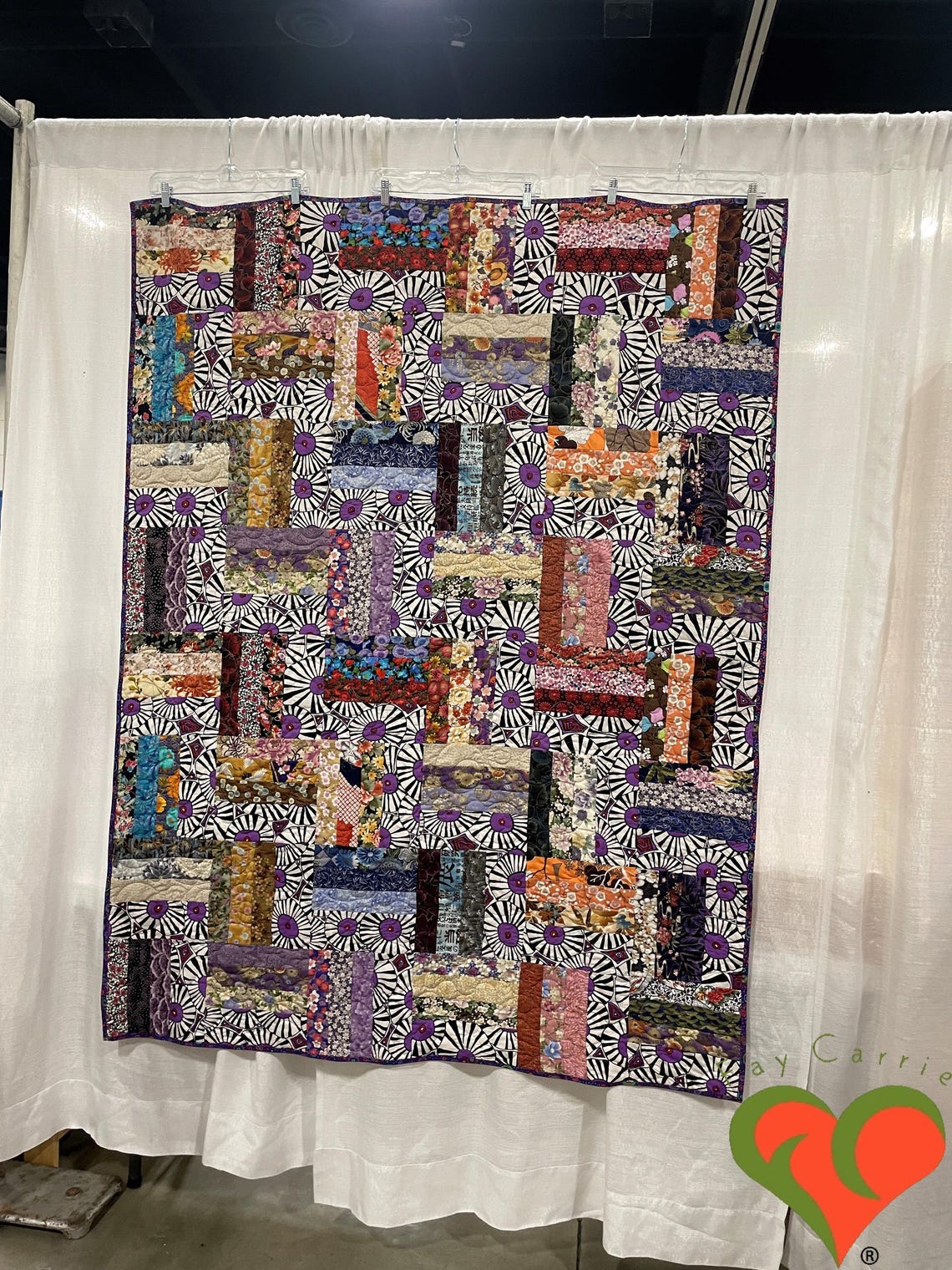 Asian Themed & Kaffe Fassett Quilt-comfort Quilt-throw Quilt-twin Bed ...