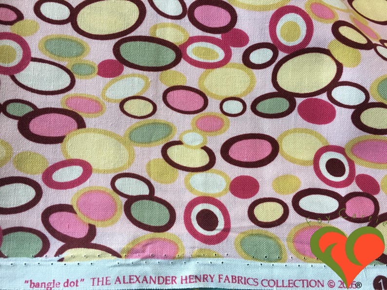 Alexander Henry Bangle Dot Fabric. Fat Quarter or More. Rare. HTF ...