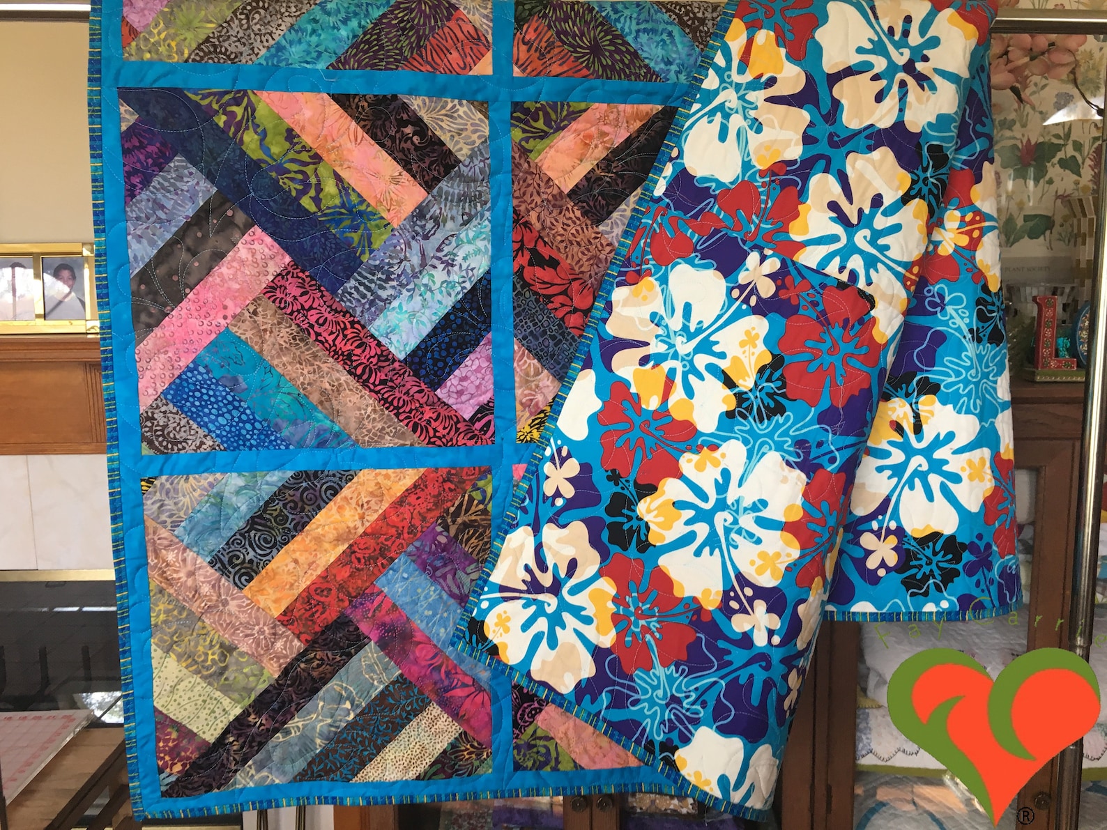 Beautiful Batik Lap-sized Quilt-comfort Quilt-toddler Quilt-sofa Quilt ...