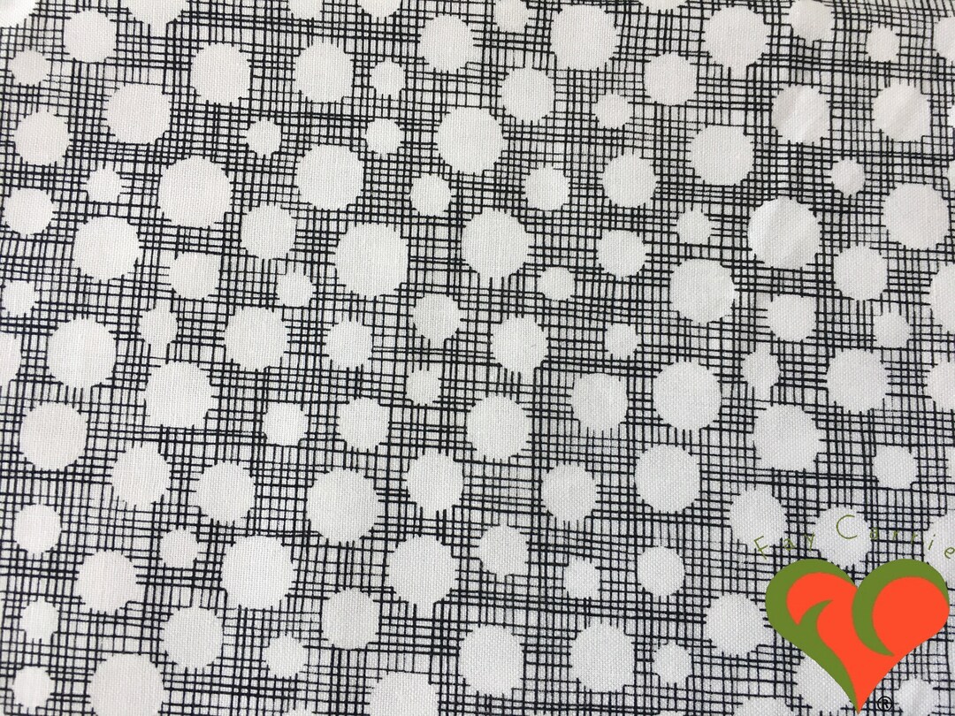 Black & White. Michael Miller Hash Dot. Pattern# CX6699. Fat Quarter ...