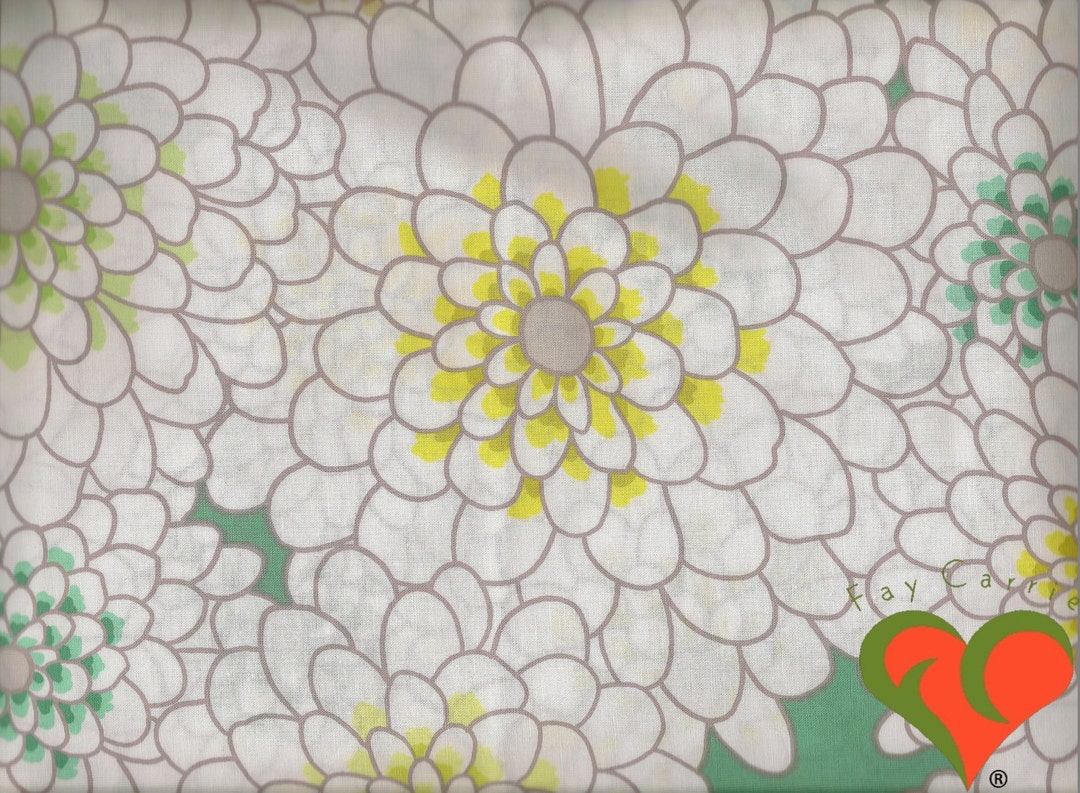 Kaffe Fassett Line Dance White Fabric GP116. 17"x42". OOP. Retired. HTF ...