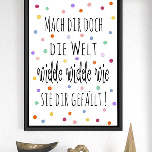 Kunstdruck WIDDE WIDDE WIE - Etsy.de