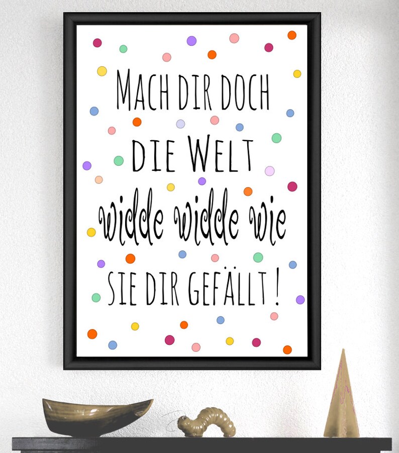 Kunstdruck WIDDE WIDDE WIE - Etsy.de