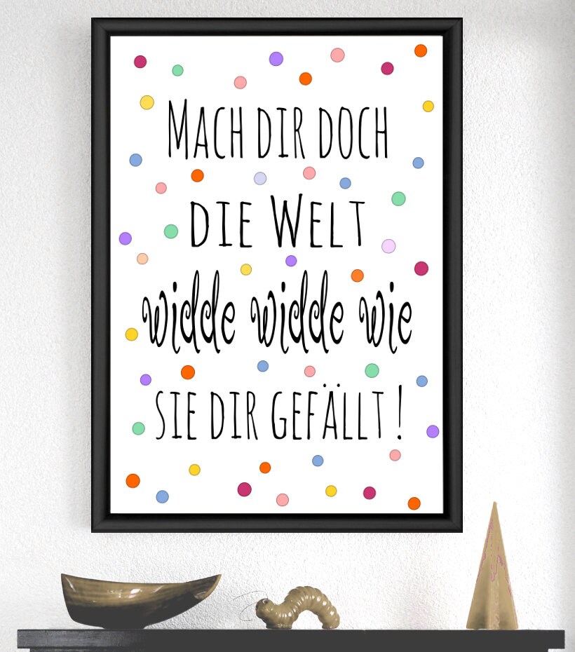 Kunstdruck WIDDE WIDDE WIE | Etsy