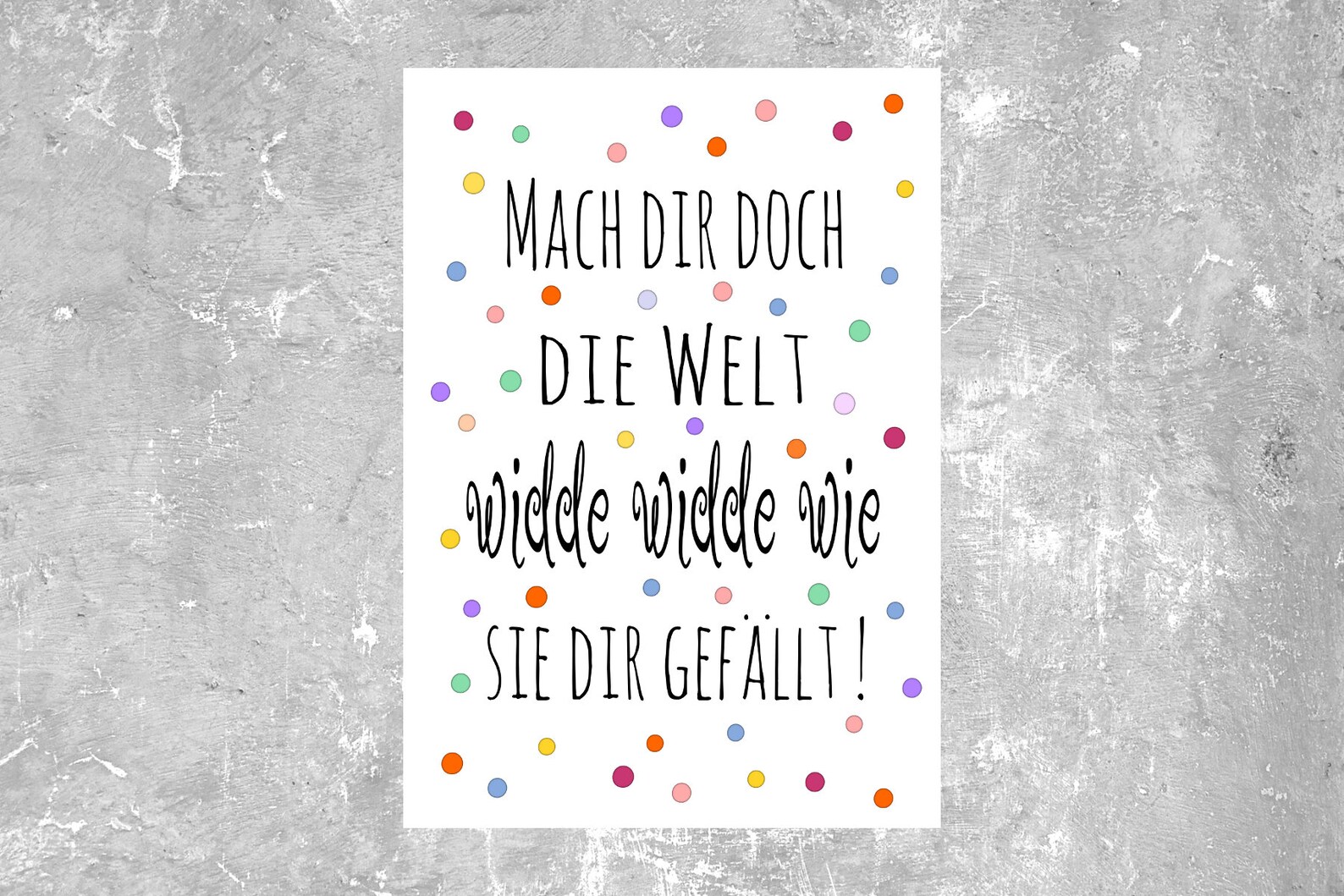 Kunstdruck WIDDE WIDDE WIE | Etsy