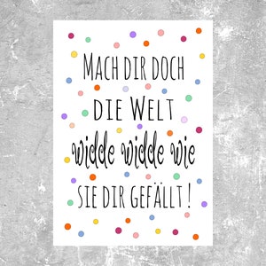 Kunstdruck WIDDE WIDDE WIE - Etsy.de