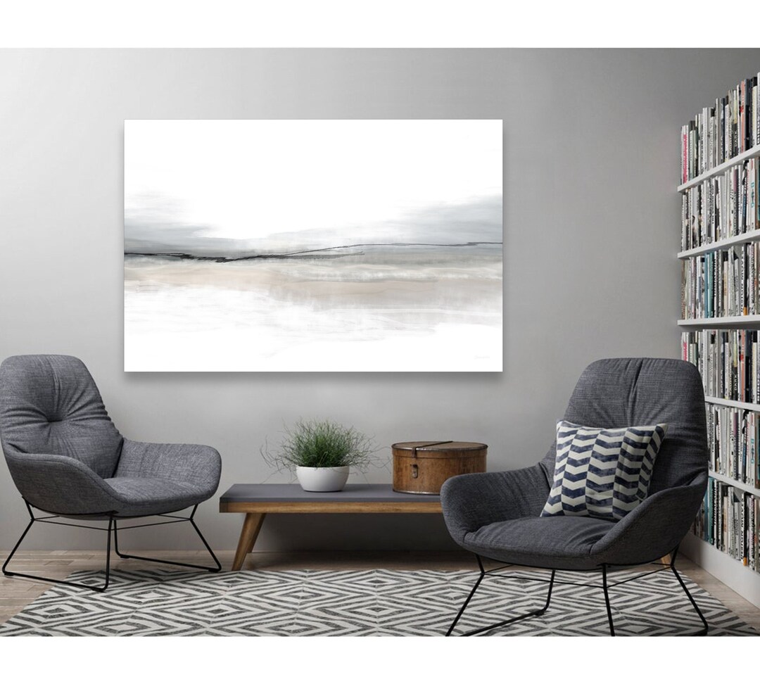 Earthy Abstract Wall Art-large, Original,canvas,painting-neutral,white ...