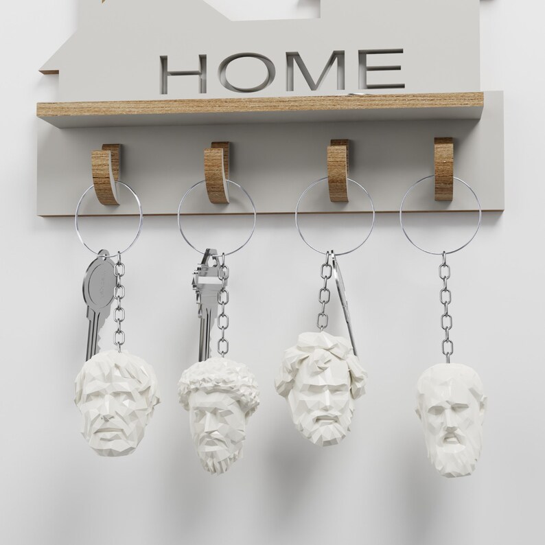 Stoic Keychains / Marcus Aurelius Seneca Epictetus and Zeno - Etsy