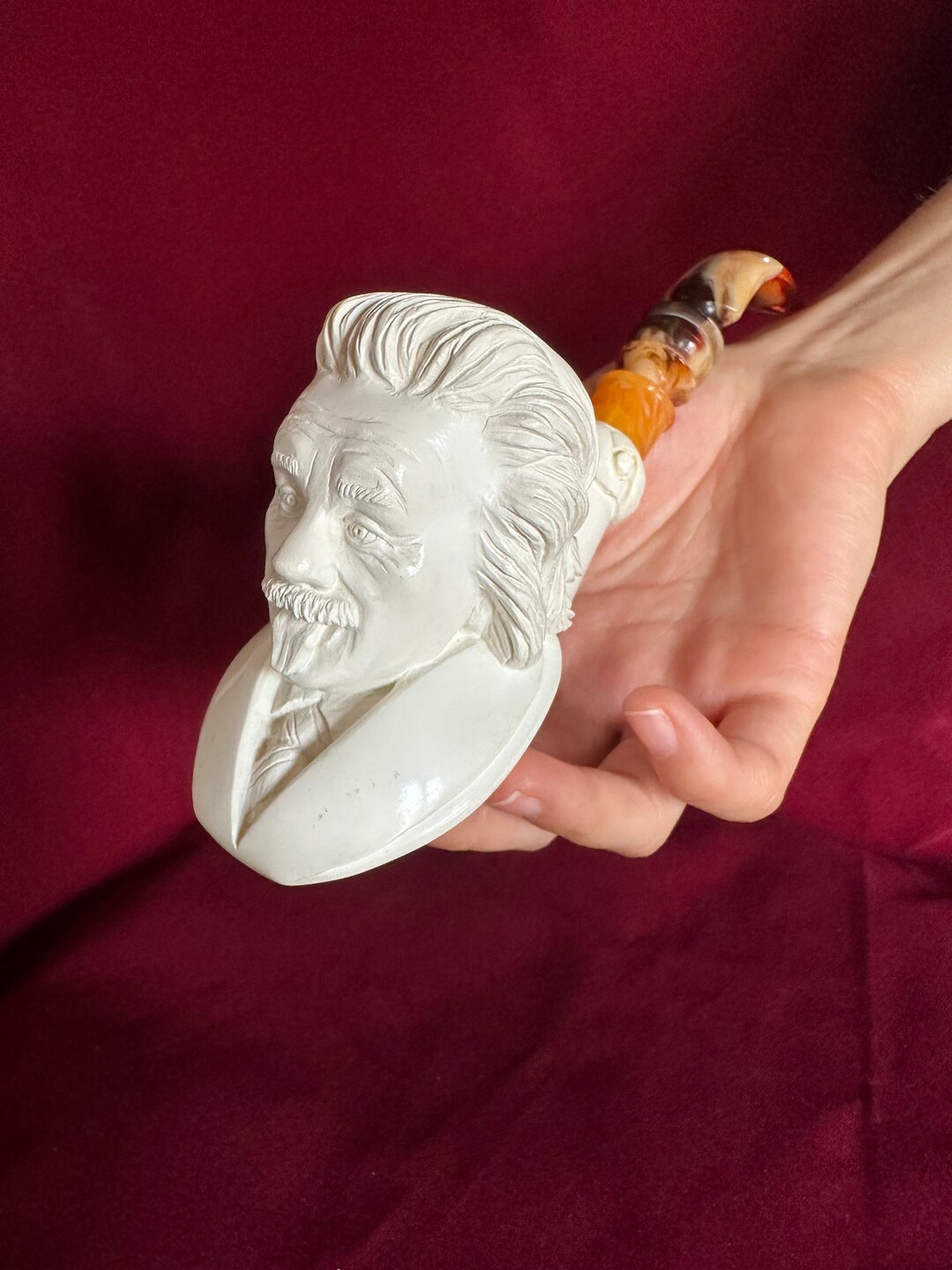 Albert Einstein Pipe Customizable Meerschaum Pipe Pipe for - Etsy