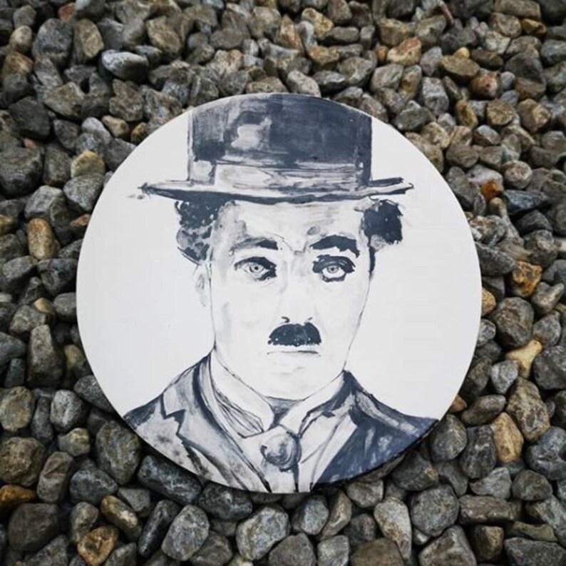 Charlie Chaplin Hand Painted Plate // Ceramic Dishware // Gift - Etsy Charlie Chaplin Hand Painted Plate // Ceramic Dishware // Gift - Etsy