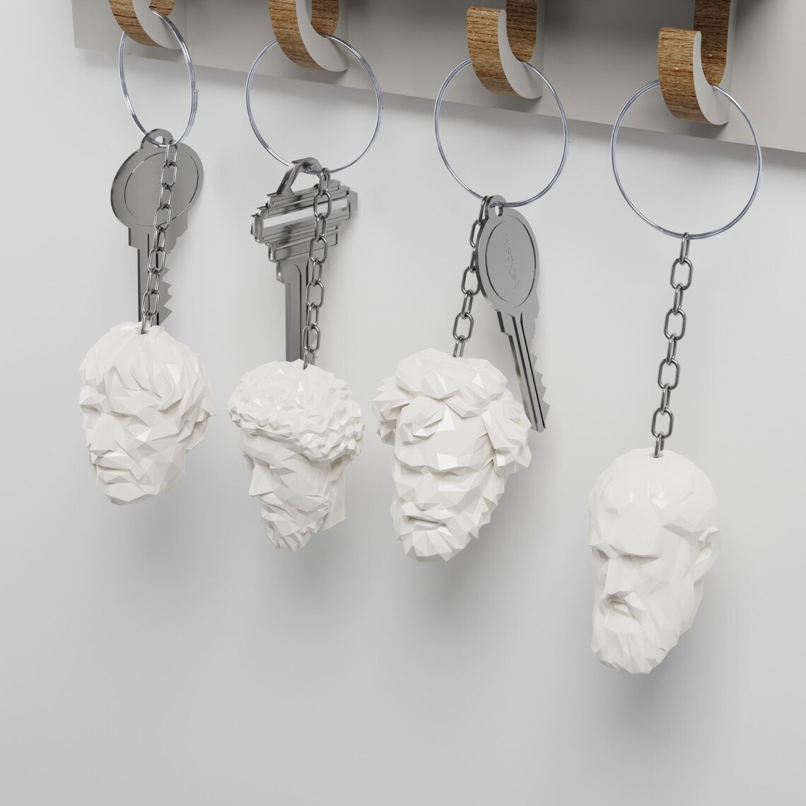 Stoic Keychains / Marcus Aurelius Seneca Epictetus and Zeno - Etsy