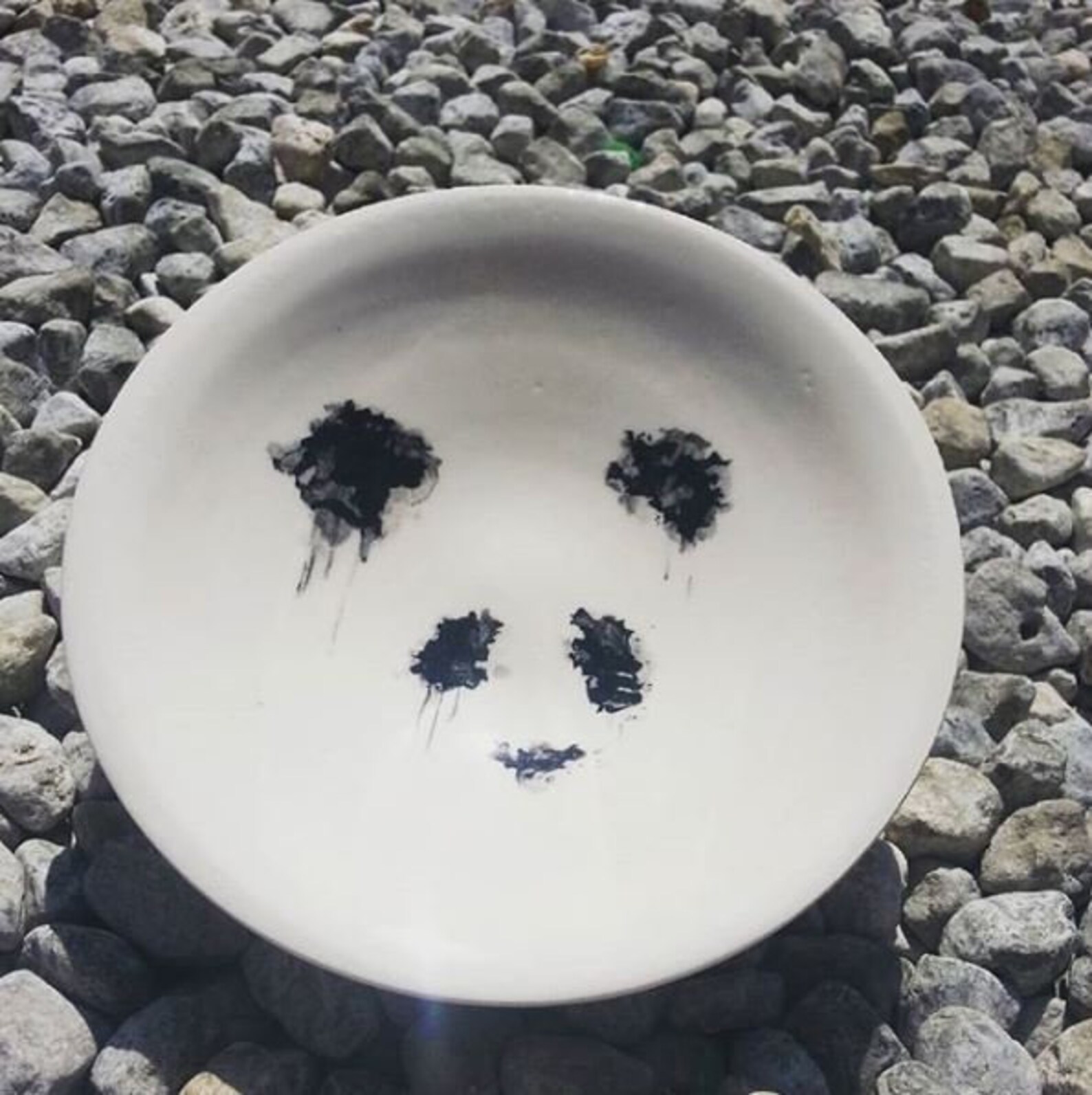 Panda Hand Painted Plate // Ceramic Dishware // Gift Idea // - Etsy