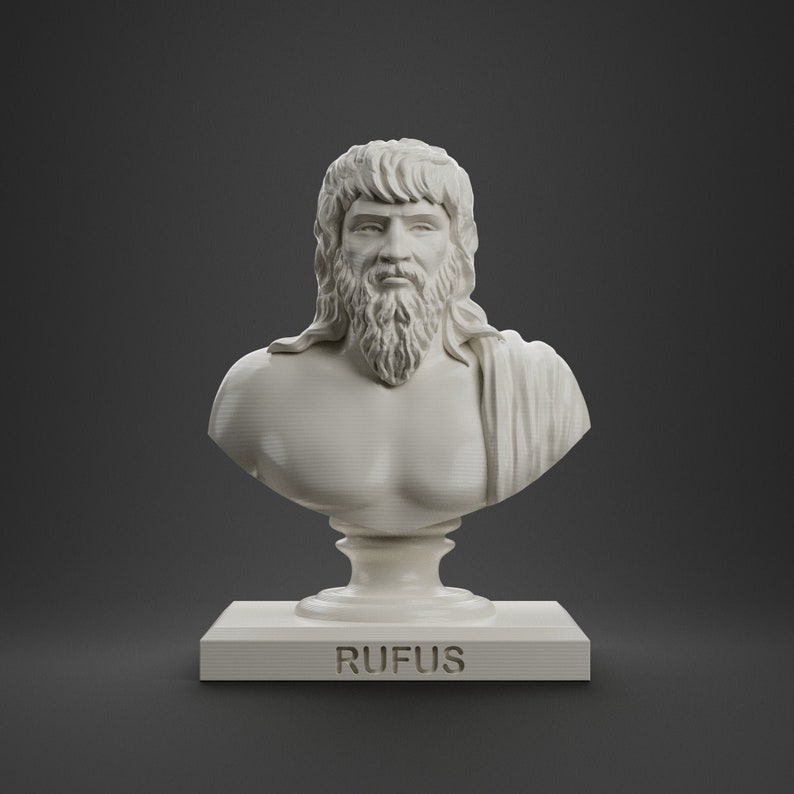 Gaius Musonius Rufus Statue / Stoic Bust // 6 8 10 Inches | Etsy