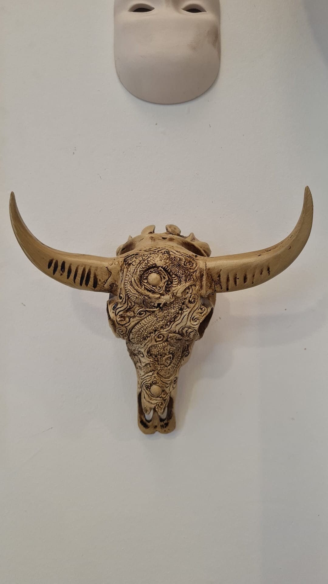 Buffalo Head Skeleton Wall Decor - Etsy