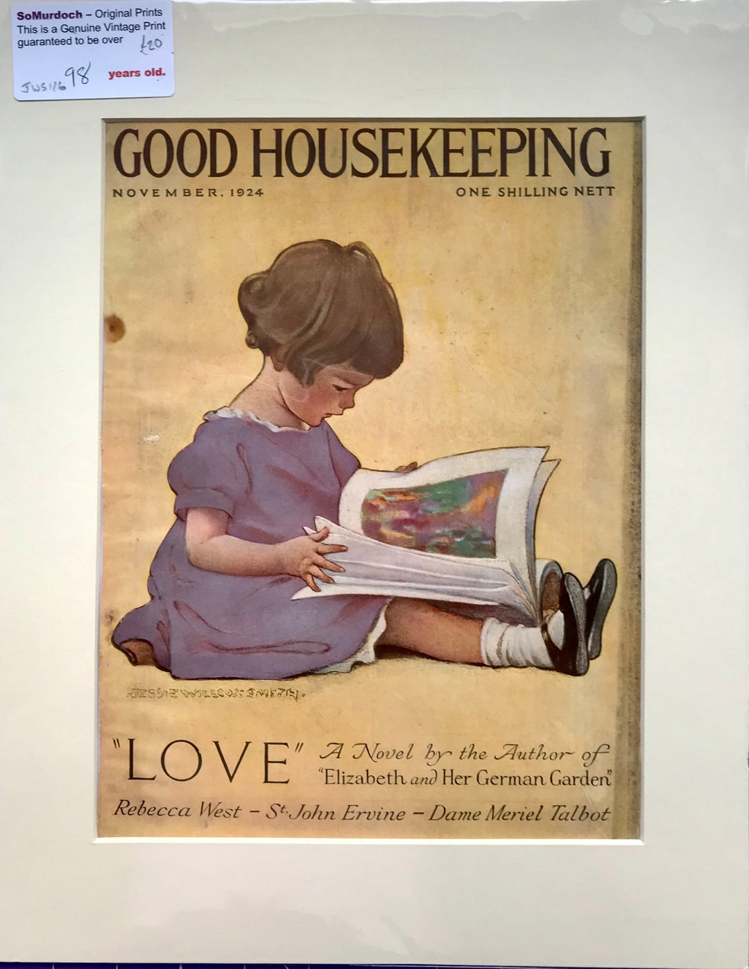 Genuine Antique Magazine Cover Good Housekeeping 1920s - Etsy