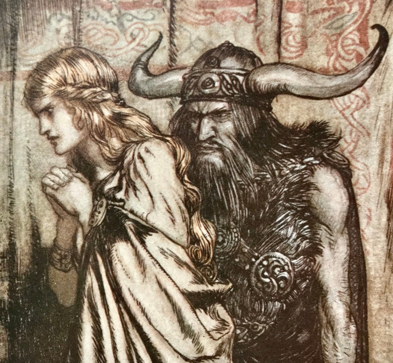 Arthur Rackham - Siegfried and the Twilight of the Gods - Genuine ...