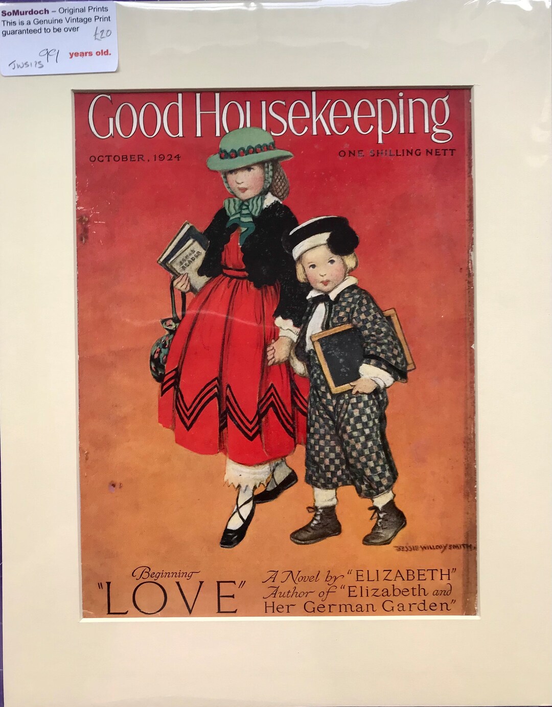 Genuine Antique Magazine Cover Good Housekeeping 1920s - Etsy