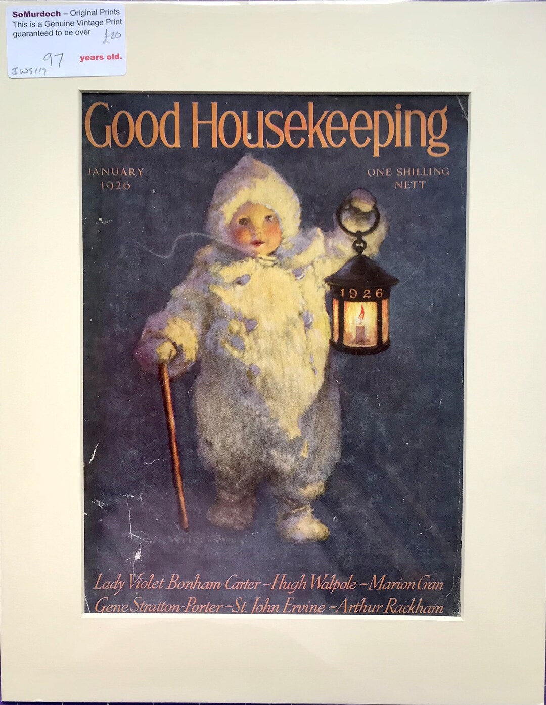 Genuine Antique Magazine Cover Good Housekeeping 1920s - Etsy UK