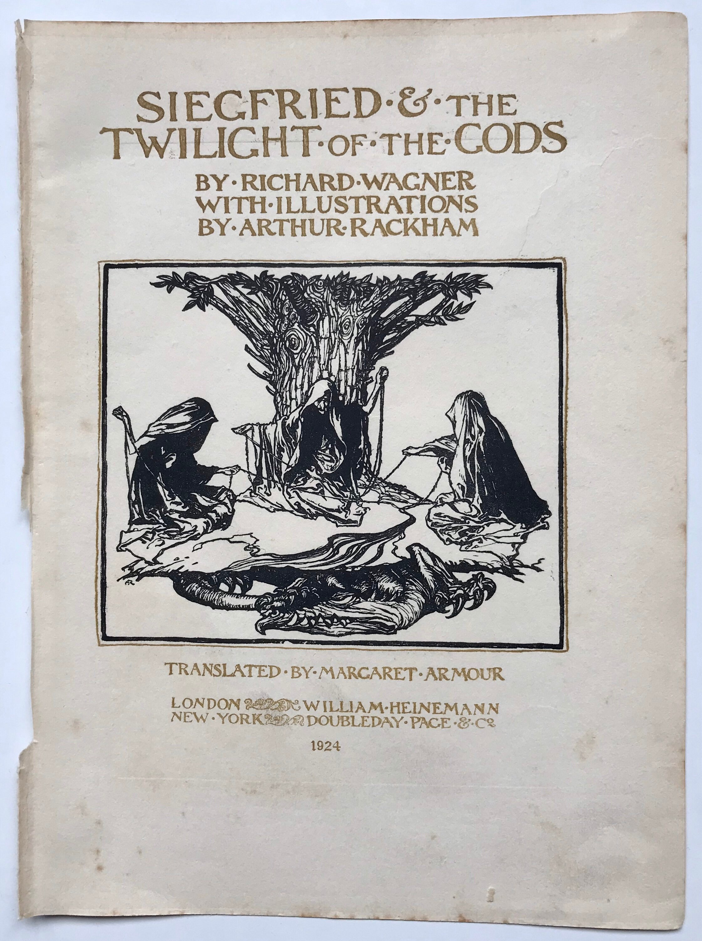 Arthur Rackham - Siegfried and the Twilight of the Gods - Genuine ...