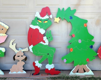 Grinch and Max Sign - Etsy