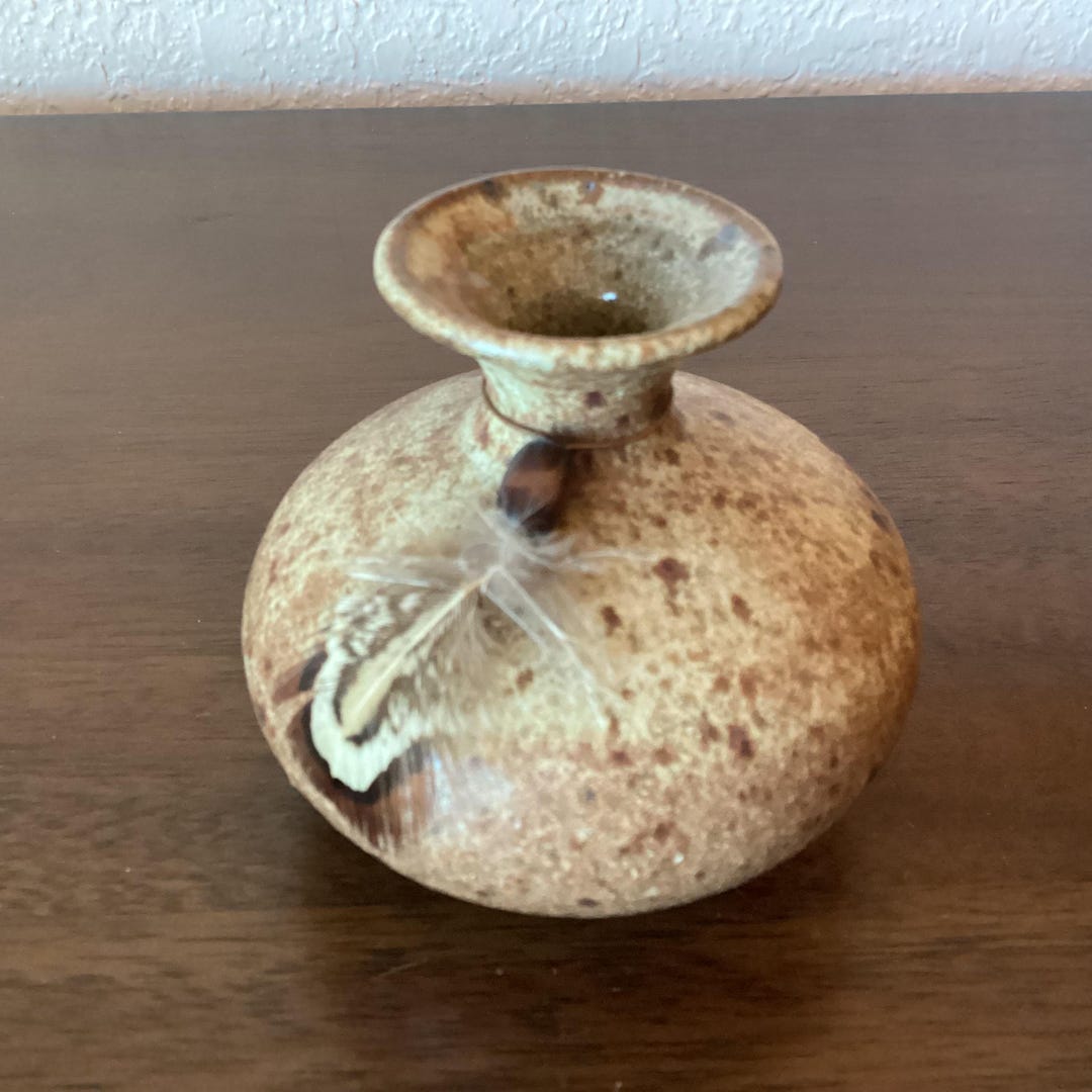 Roger Butler Feather River Small Weed Pot Vase, Signed, Vintage - Etsy