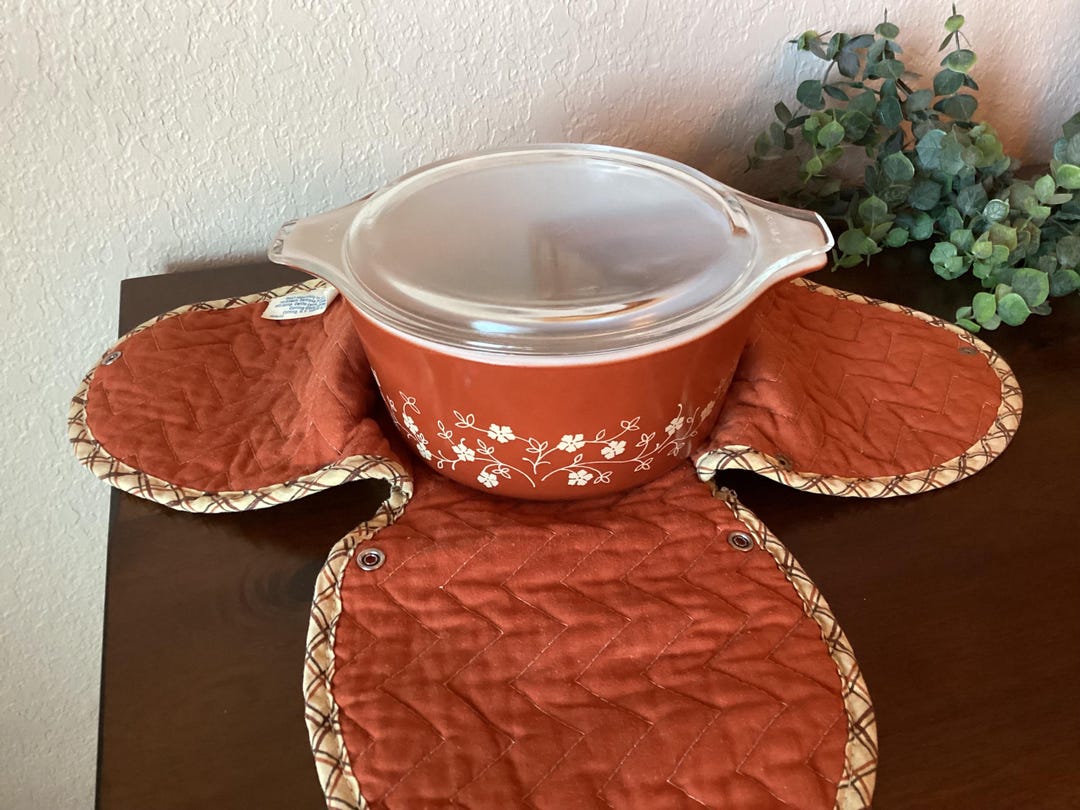 Rare Vintage Pyrex 3 Piece Set Trailing Flowers 474 Casserole With Lid ...