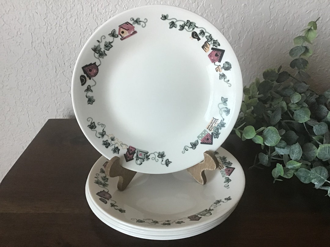 Set of 6 Corelle Garden Home Bread and Butter Plates Vintage - Etsy